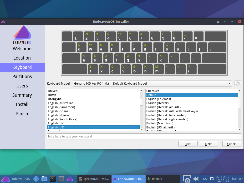 endeavouros-2019-08-keyboard – CubicleNate's Techpad