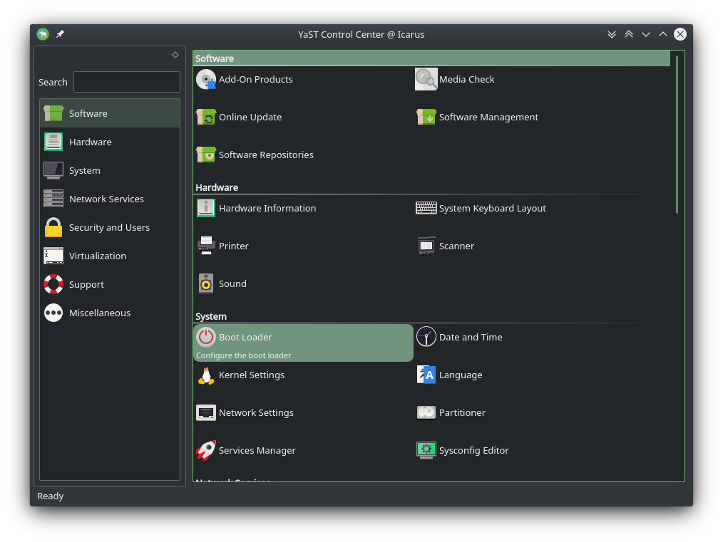 yast-control-center – CubicleNate's Techpad