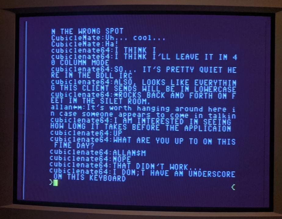 Commodore 64 on the Internet | IRC – CubicleNate.com