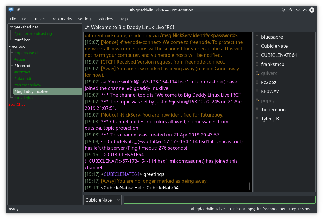 Commodore 64 on the Internet | IRC – CubicleNate's Techpad