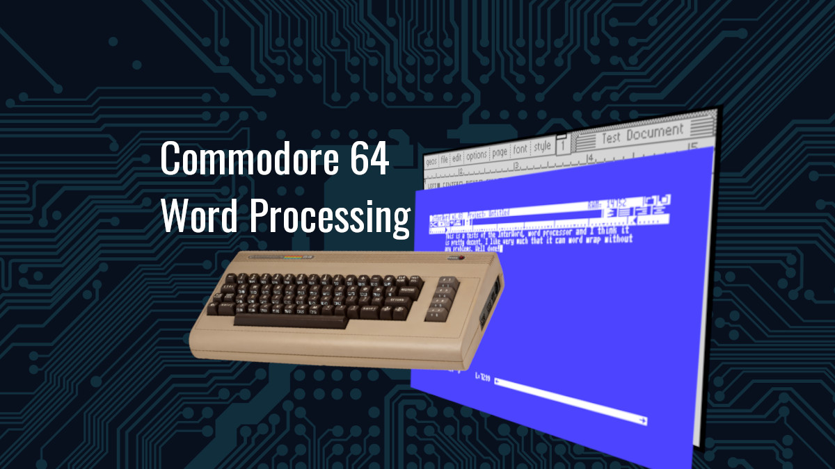 Commodore 64 As A Modern Word Processor Cubiclenate